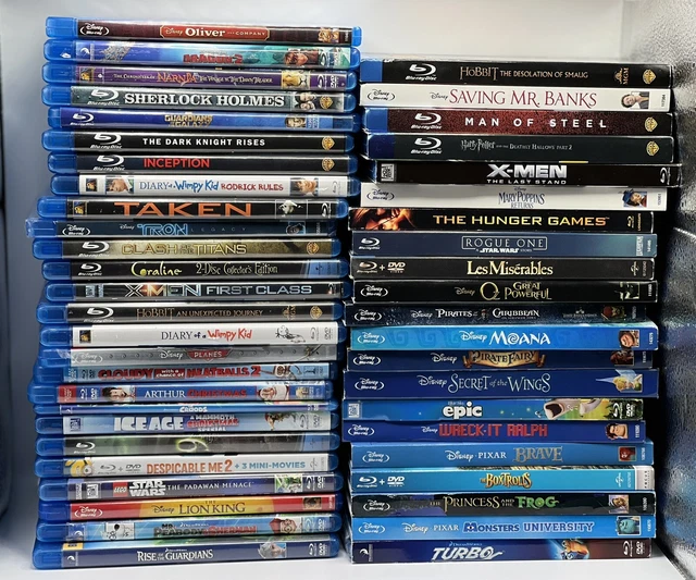 BLU-RAY LOTS BULK Wholesale Of 47 Pieces Disney Action Cartoons Movies ...