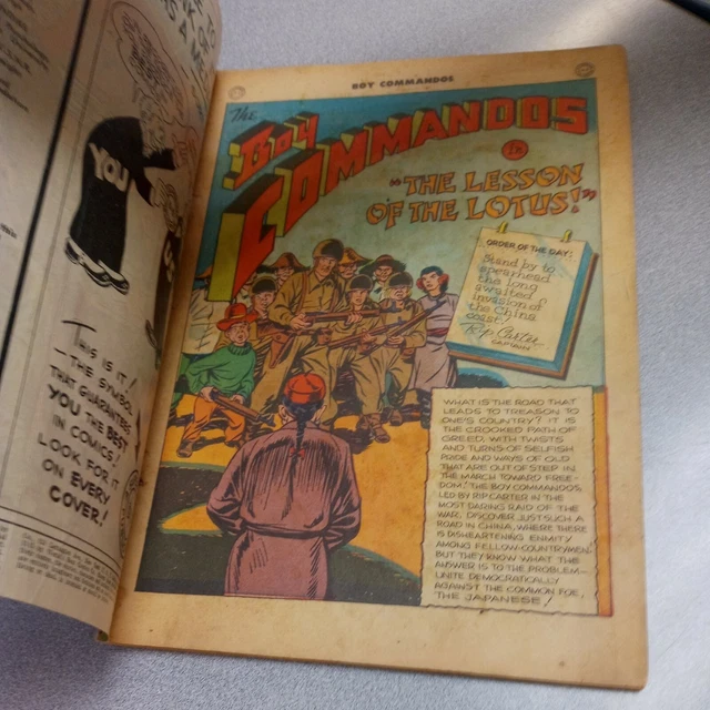 BOY COMMANDOS #12 dc comics 1945 golden age JACK KIRBY AND JOE SIMON world war 2 £77.28 ...