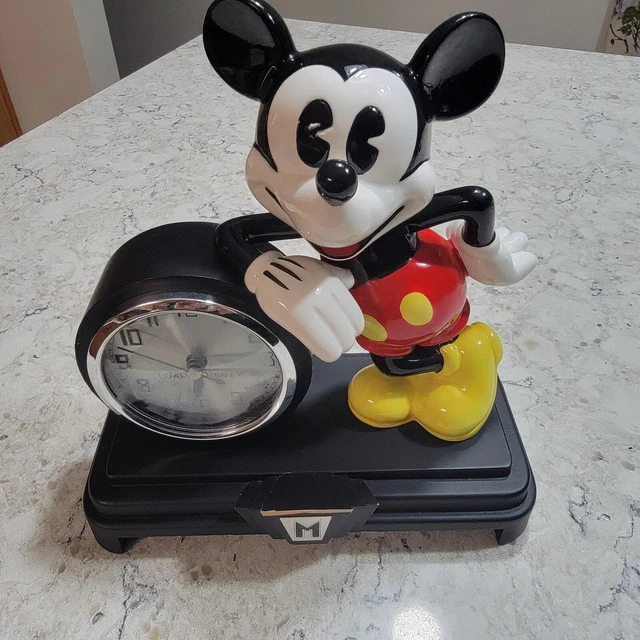 VINTAGE WALT DISNEY-DECO Mickey Clock Mantle Clock W/Original Box ...