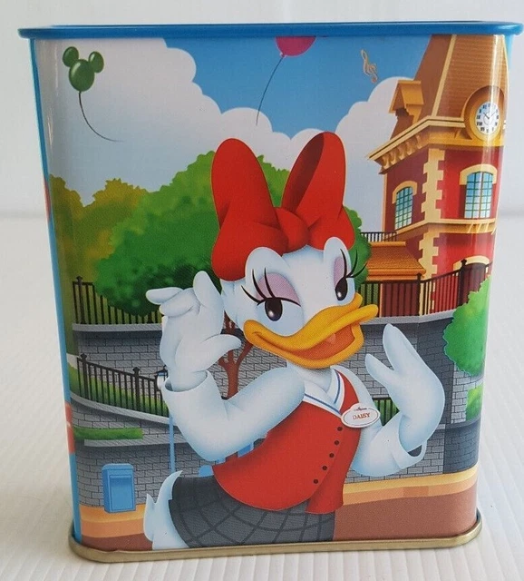 COLLECTABLE DISNEYLAND HONG Kong Donald Duck Daisy Duck Tin disney ...
