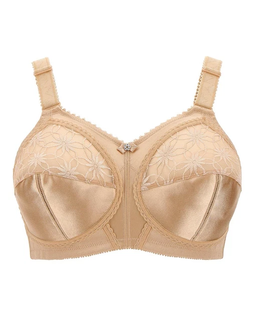 TRIUMPH DOREEN NON Wired Bra Full Cup Non Padded Skintone Size 42B BNWT ...