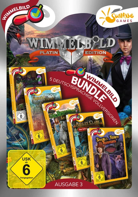WIMMELBILD 5ER BUNDLE Platin Edition Vol 3 Sunrise Games PC Spiel Neu ...