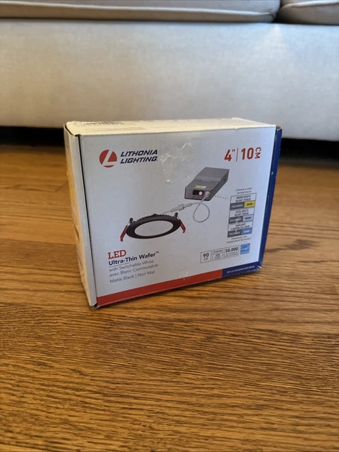 LITHONIA LIGHTING WF4 LED 30K/40K/50K 90CRI 4" Wafer Thin LED 90C Matte ...