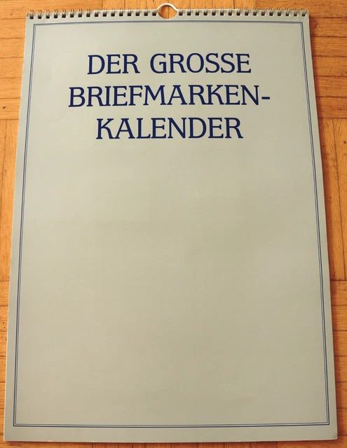 DER GROSSE BRIEFMARKEN Kalender 1991 komplett mit Sonderbriefmarken ...