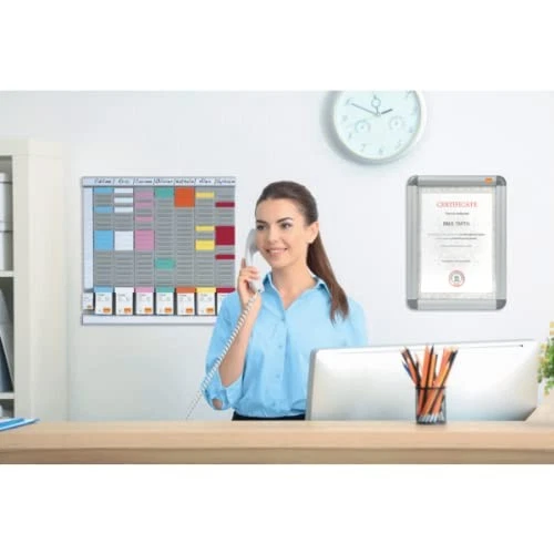 NOBO T-CARDS TAB Top 15 mm W60 x Bottom W48.5 x Full H85 mm Size 2 Red ...