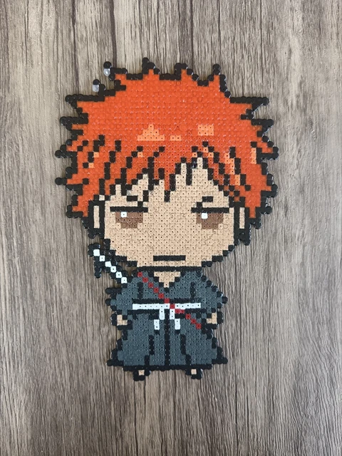 PIXEL ART ICHIGO Kurosaki - Perles à repasser Bleach EUR 7,50 - PicClick FR