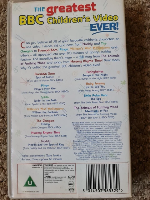 THE GREATEST BBC Children's Video Ever (VHS, 1995) £4.00 - PicClick UK