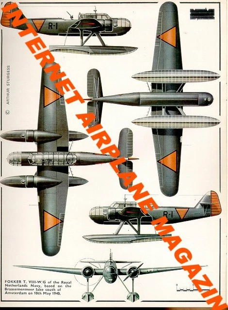 AIRCRAFT PROFILE 176 Ww2 Fokker T.viii Dutch Navy Raf German Luftwaffe EUR 13,60 - PicClick DE