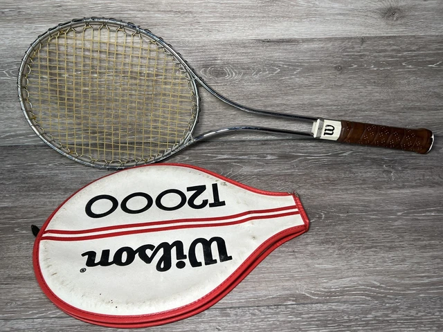VINTAGE WILSON T2000 Tennis Racket With Original Cover - Retro Tennis £ ...