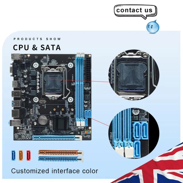 H81 COMPUTER MOTHERBOARD PCI Express X16 X1 M.2 Nvme/NGFF Slot Micro ...