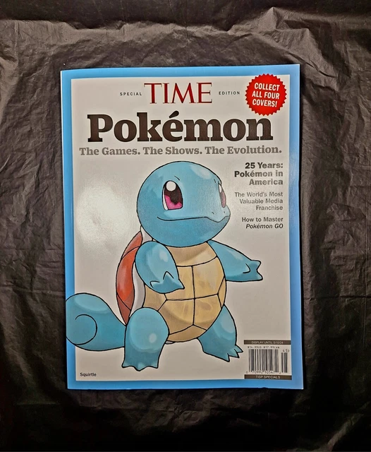 POKÉMON TIME MAGAZINE Special Edition 2024 25 Years in America SQUIRTLE ...