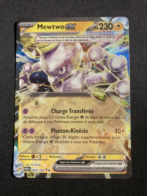 MEWTWO EX 58/182 Écarlate Et Violet : Faille Paradoxe. Version ...