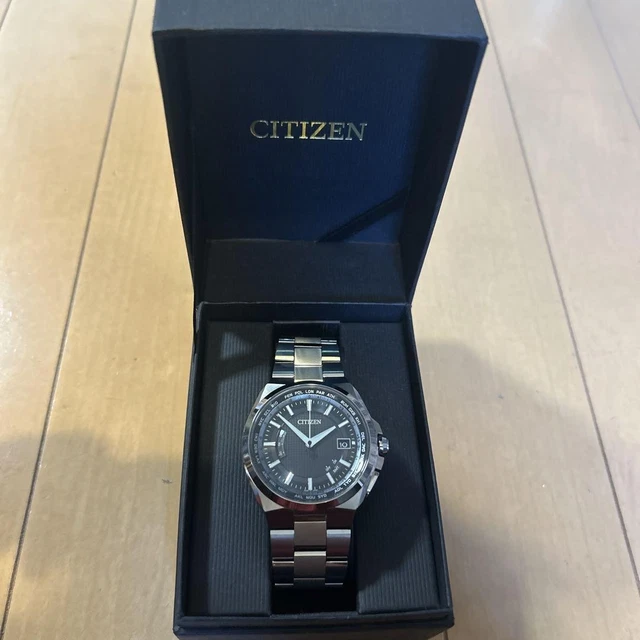 CITIZEN STAINLESS STEEL Date Box Eco Drive Solar Mens Watch Authentic ...