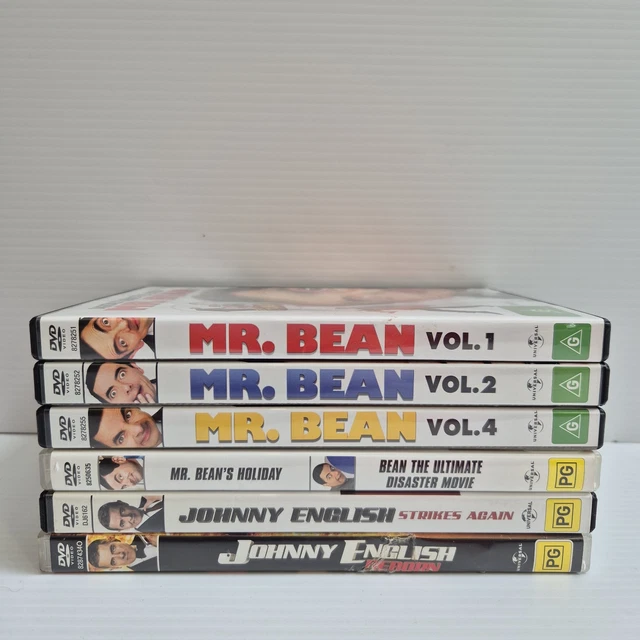 MR BEAN COMPLETE Series 1 2 4 DVD Collection Rowan Atkinson Bean Movies ...