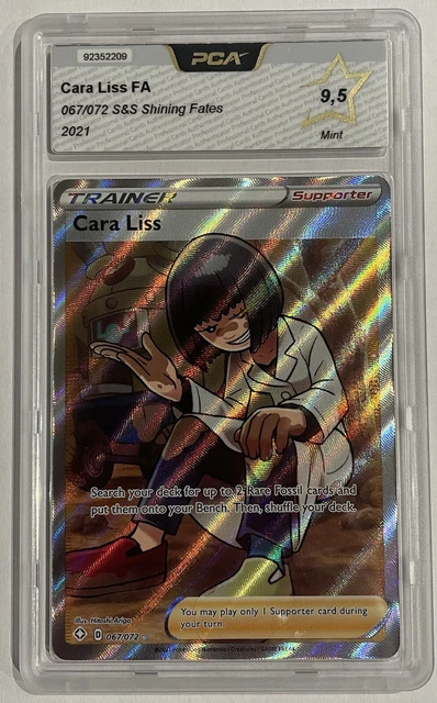 CARTE POKEMON CARA LISS 067/072 FULL ART SHINING FATES ENGLISH PCA:9,5 ...