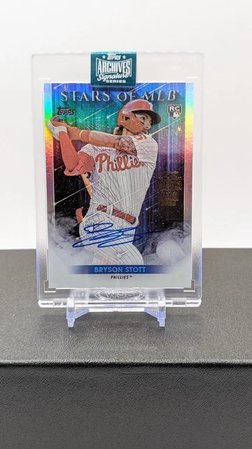 2024 TOPPS ARCHIVES Signature Series Bryson Stott Auto RC SP #/40 ...