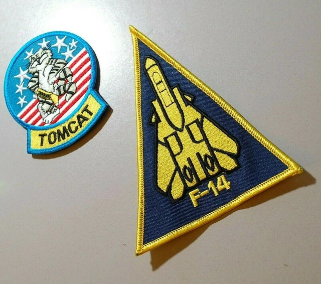 TOP GUN F-14 Tomcat Usn Jet Fighter Vélkrö Tomcat Insigne + Patch F-14 ...