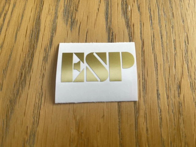 ESP GUITAR HEADSTOCK Logo Decal Vinyl Sticker Restoration x 4 £4.50 ...