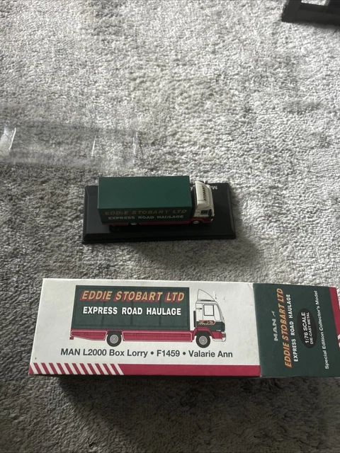 EDDIE STOBART MAN L2000 4-Wheel Box Lorry F1459 Valerie Ann 1:76 Atlas ...