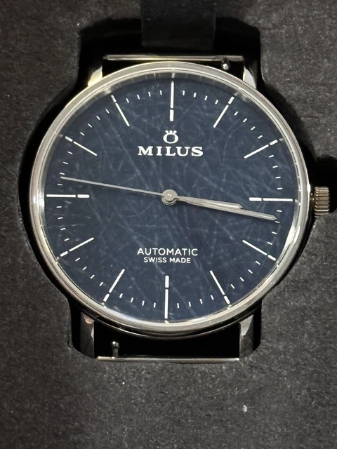 MILUS LAB 01 Sky Blue Exposed Fiberglass Dial 40Mm Swiss Sellita Sw200-1 Auto EUR 619,83 ...