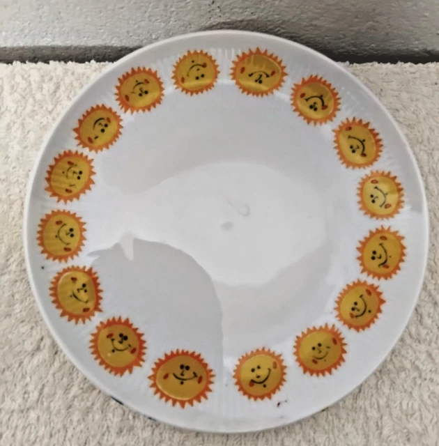 LOT DE 4 Anciennes Assiettes A Dessert Année 70 Vintage D: 16 cm ( Réf ...