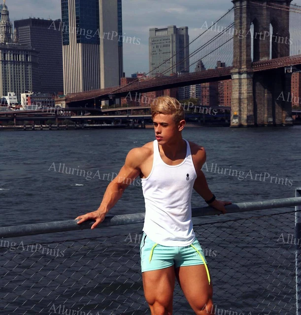 ALAM WERNIK MALE Model Print Muscular Handsome Beefcake Shirtless Hunk ...