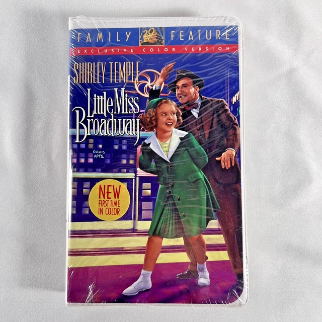 SHIRLEY TEMPLE- Little Miss Broadway - VHS - colorized - Clamshell £9. ...