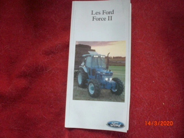DEPLIANT PUBLICITAIRE Tracteurs Ford Force Ii EUR 7,00 - PicClick FR
