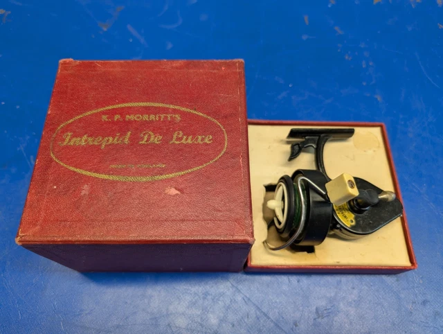 VINTAGE K.P MORRITT’S Intrepid De Luxe Fishing Reel £16.13 - PicClick UK