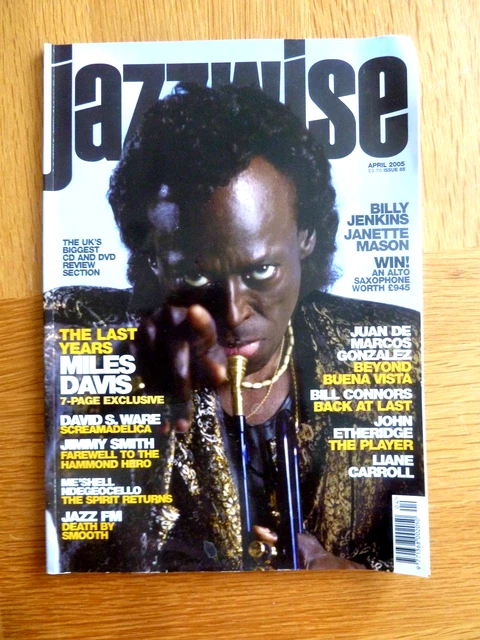 JAZZWISE MAGAZINE April 2005 Miles Davis, Jimmy Smith, Billy Jenkins ...
