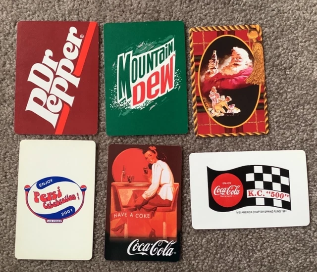 5 VINTAGE SWAP playing cards Coca Cola Pepsi soft drinks EUR 5,18 ...
