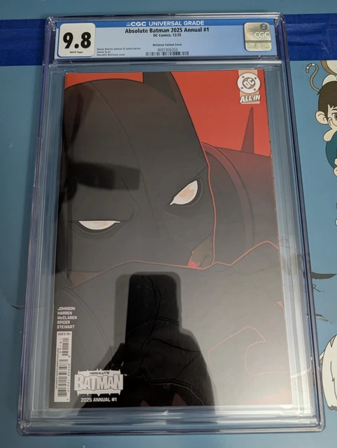 ABSOLUTE BATMAN ANNUAL #1 CGC 9.8 W 2025 McClaren Variant Daniel Warren ...