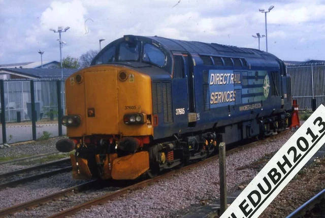 6& X 4& RAILWAY PHOTOGRAPH DRS CLASS 37 No 37605 AT YORK £0.49 ...