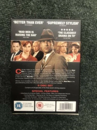 MAD MEN - Seasons 1-3 DVD (2008) £4.79 - PicClick UK