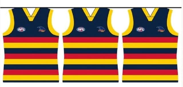 ADELAIDE CROWS 5 Metres Official AFL Team Logo Colour Party Bunting ...