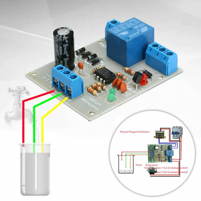 LIQUID LEVEL CONTROLLER Module Wasserstand Detection Water Sensor ...