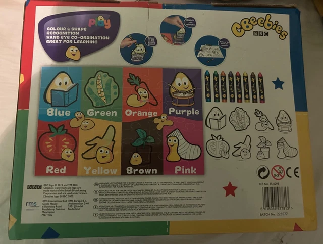 CBEEBIES GIANT 3D colour-in floor puzzle. Broken box fixed with cello ...