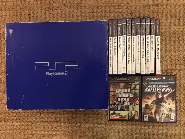 SONY PLAYSTATION 2 PS2 Console And Games Bundle Vintage Boxed Job Lot £ ...