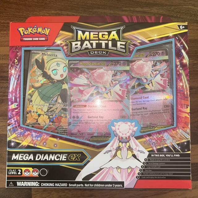 POKEMON TCG MEGA Evolution - Mega Diancie Ex Mega Battle Deck Box - NEW ...