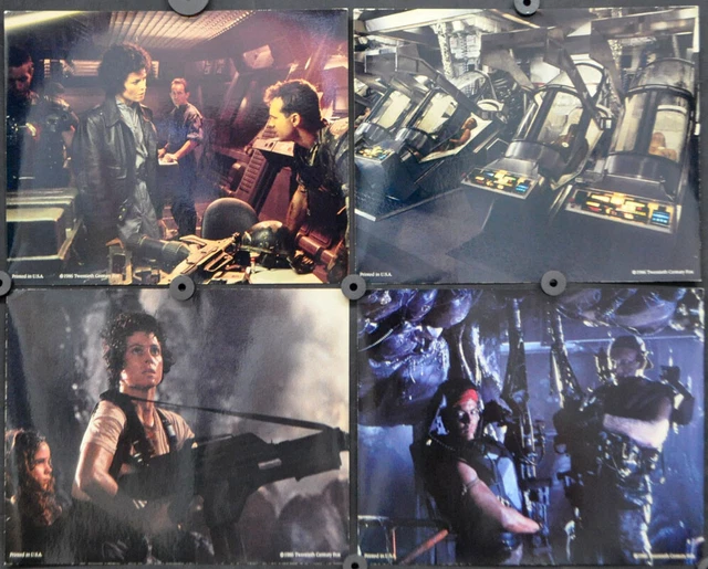 ALIENS 1986 ORIGINAL 8X10 Lobby Carte Ensemble Sigourney Weaver Carrie ...