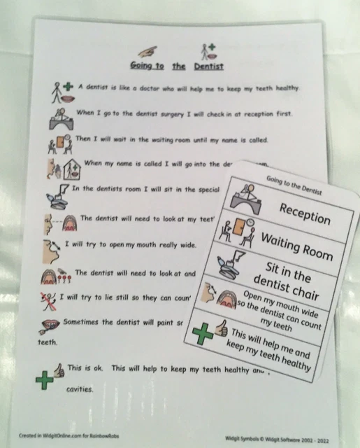 SOCIAL STORY GOING to the DENTIST ASD/ADHD/SEN/Autism/Aspergers/Anxiety ...