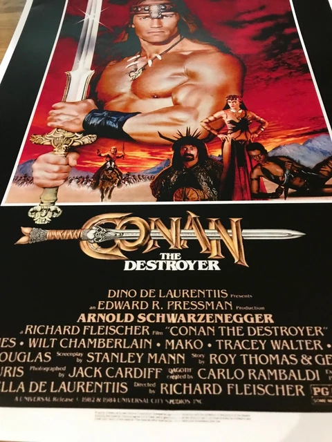 LARGE MOVIE POSTER Conan the Destroyer 430mm x 640mm (bit Bigger Than ...