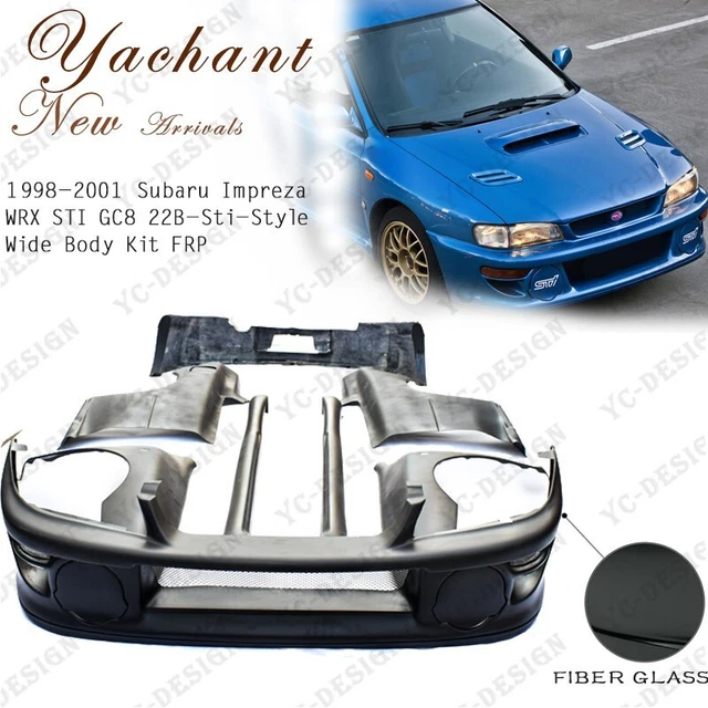 FRP WIDE BODY Kit For 98-01 Subaru Impreza WRX STI GC8 22B-Sti-Style ...