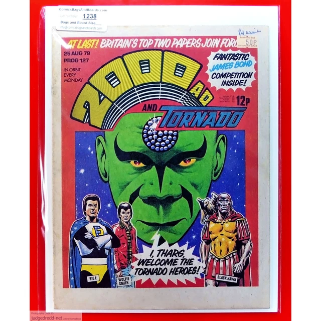 2000AD PROG 127 1 Comic 1st Tornado Brian Bolland Art 25 8 79 UK 1979 ...