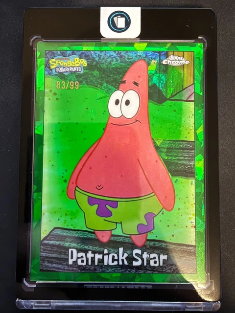 TOPPS CHROME SPONGEBOB Sapphire 2025 - PATRICK STAR - /99 - Green Ice ...