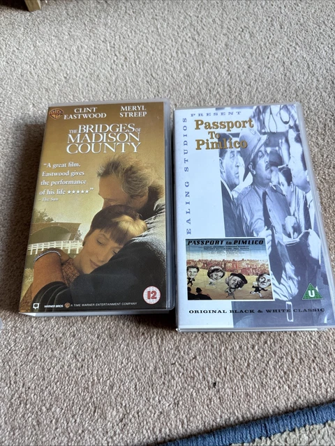 VHS TAPES- BRIDGES Madison Passport Pimlico £1.16 - PicClick UK