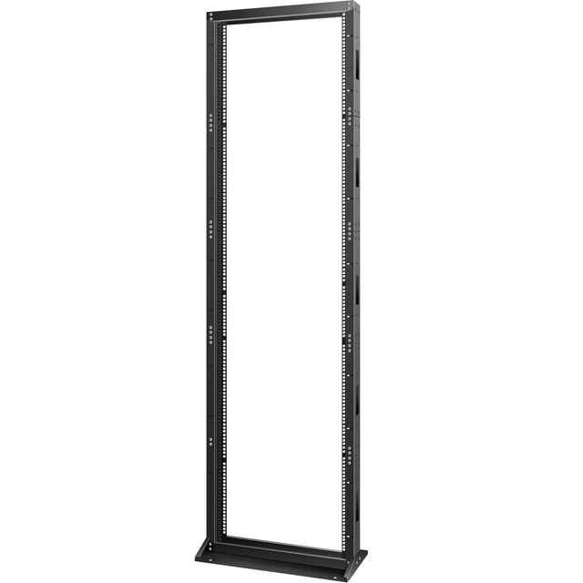 7FT OPEN FRAME 23" 45U 2-Post Black IT Network Server Relay Rack 400kg ...