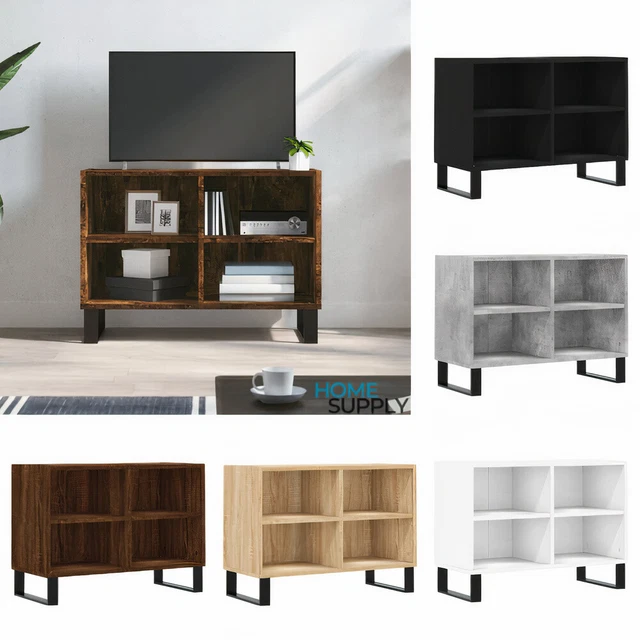 MODERN WOODEN TV Tele Stand Cabinet Unit With 4 Open Storage ...