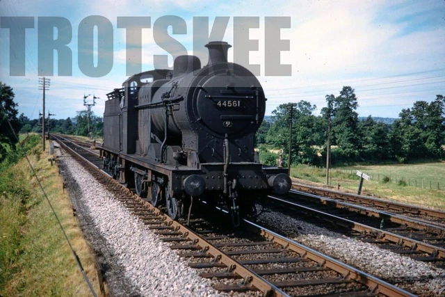 35MM SLIDE BR British Railways Steam Loco 44561 Class 4F Templecombe ...