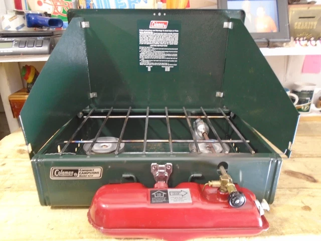 VINTAGE 1990 COLEMAN Model 425F 2-Burner Compact Camp Stove USA £23.29 ...